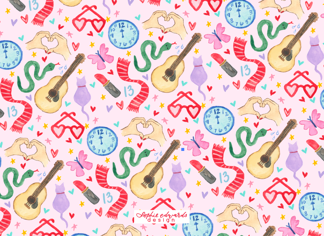 TAYLOR SWIFT HEART HANDS STATIONERY SET – Sophie Edwards Design