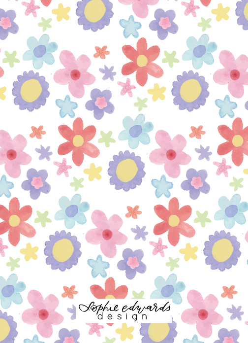 GROOVY FLOWERS VALENTINE – Sophie Edwards Design